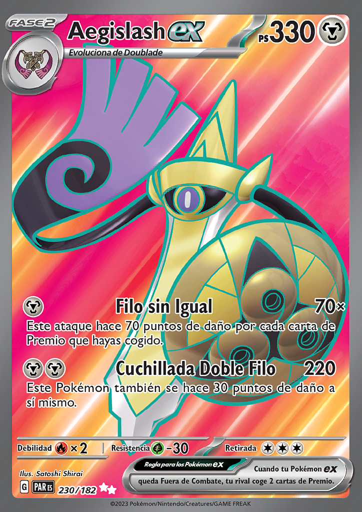 Aegislash ex (230/266) - Brecha Paradójica - Trading Card Game ...