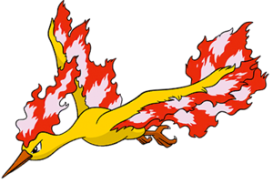 Sprites de Moltres #0146 - Spritedex Pokémon Project