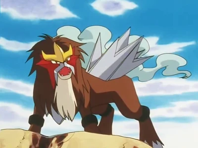 Entei, el Pokémon legendario - La Búsqueda del Maestro - Serie de Ash ...