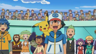 ¡Reencuentros y combates en Mayólica! - Negro y Blanco - Serie de Ash ...
