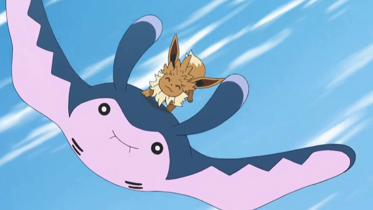 Eevee learns how to Mantine Surf! - ¿A dónde vas, Eevee? [MX] - Pokémon ...